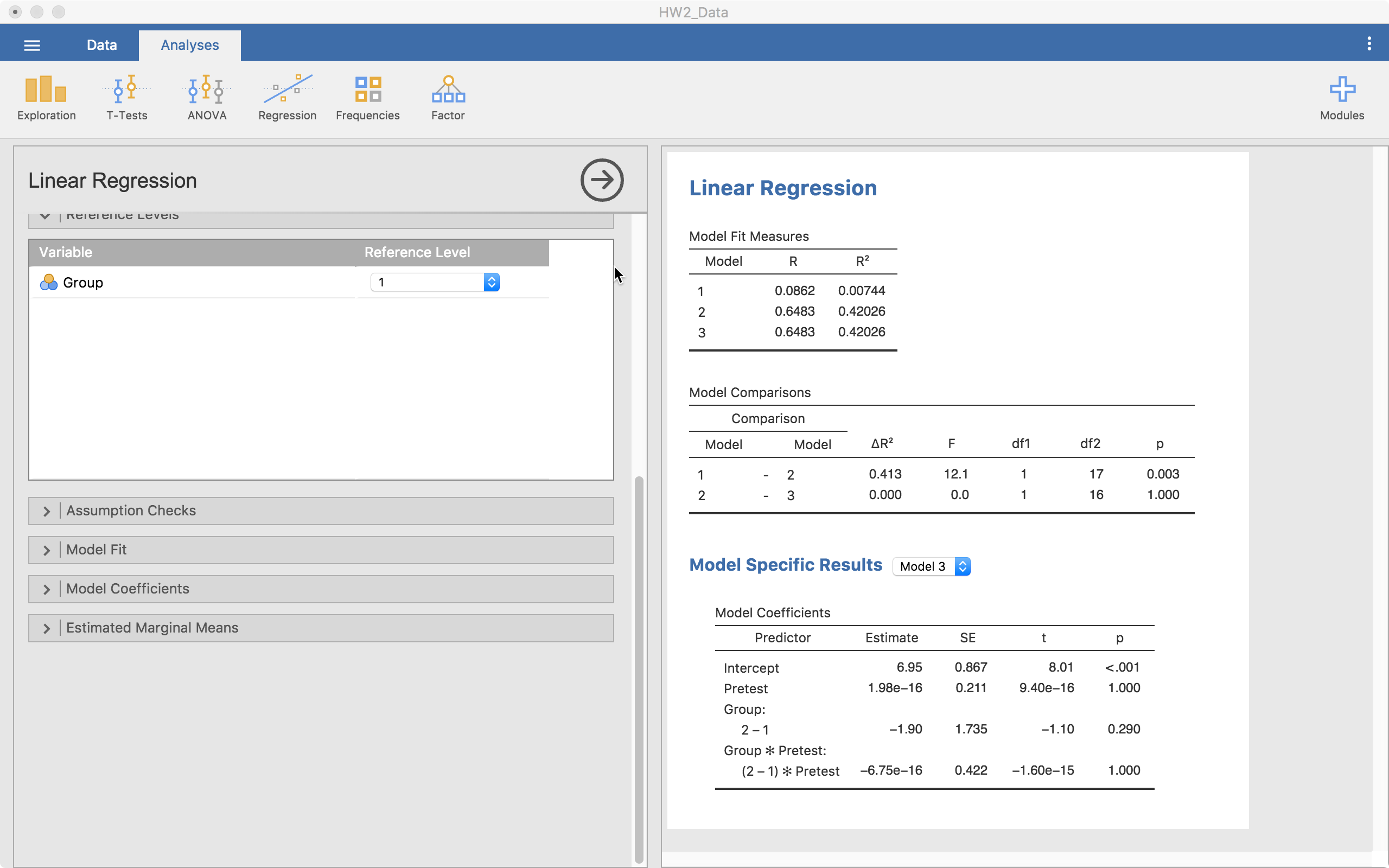 Using Jamovi Correlation And Regression TysonBarrett